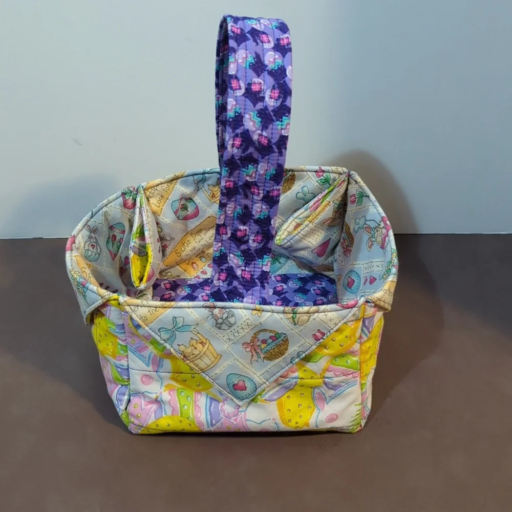 Hand Crafted | Storage & Organization | Spring Basket Fabric Handled ...